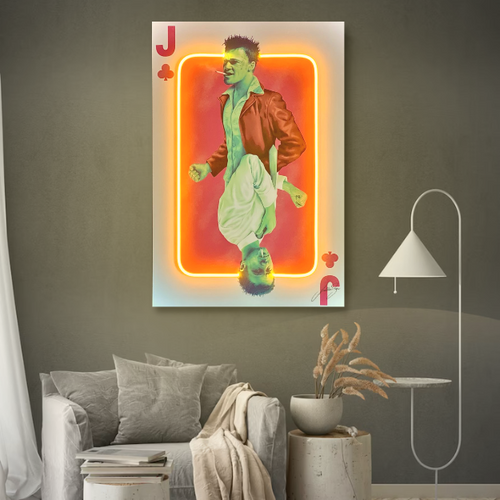 Pop Art Neon Sign | Fight Club Card | LED Mansion