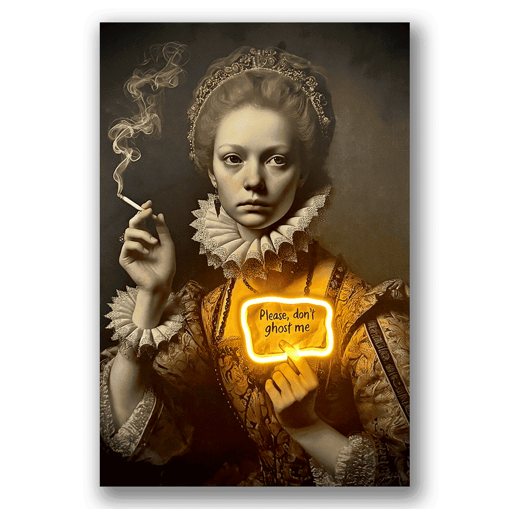 Pop Art Led Wall Art | Don't Ghost Me | LEDMansion