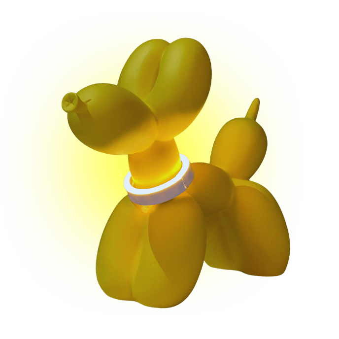 Dog Balloon Yellow | Led Home Decor Art | LEDMansion