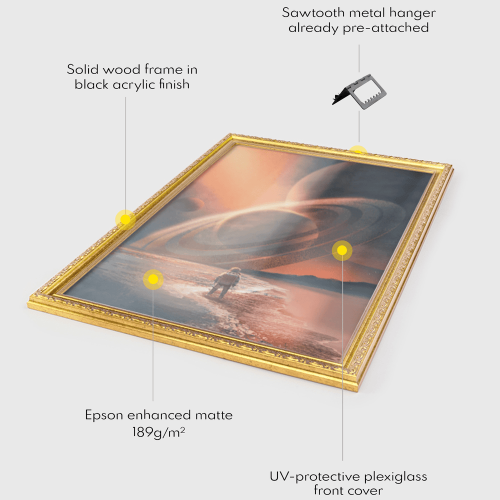 Frames For Paintings | Wooden Back frame | LEDMansion